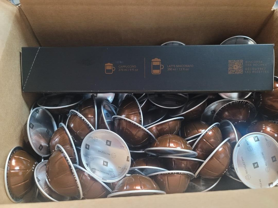 Nespresso Vertuoline Bianco Piccolo CAPPUCCINO 9oz LATTE MACCHIATO 13oz ...