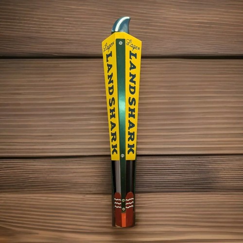 Landshark Lager Tap Handle 12” Spinning Shark Fin Beer Yellow Green Red ...