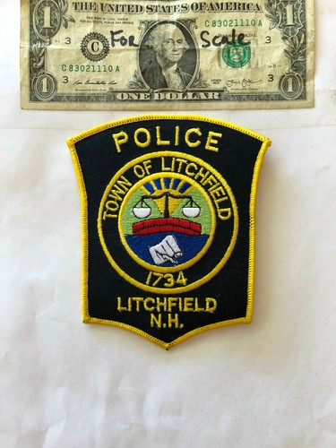 Rare Litchfield New Hampshire Police Patch un-sewn in mint shape | eBay