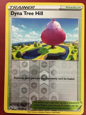 POKEMON DYNA TREE HILL 135/198 CHILLING REIGN UNCOMMON REVERSE HOLO ...