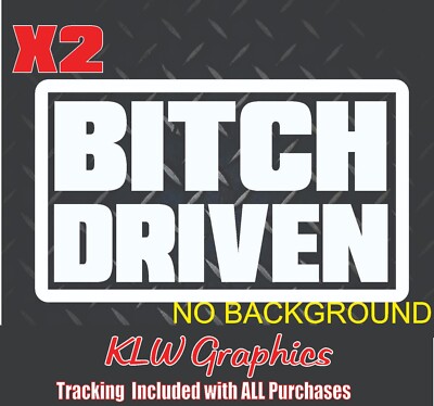 Lady Driven Decal Sticker JDM Stance Car Turbo Diesel Truck 6.7 6.6 ...