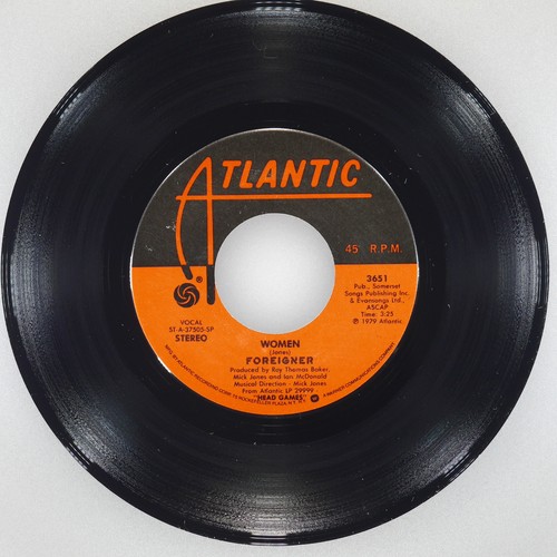 FOREIGNER Women ATLANTIC 3651 EX 45 7" 1980 Pop Rock | eBay