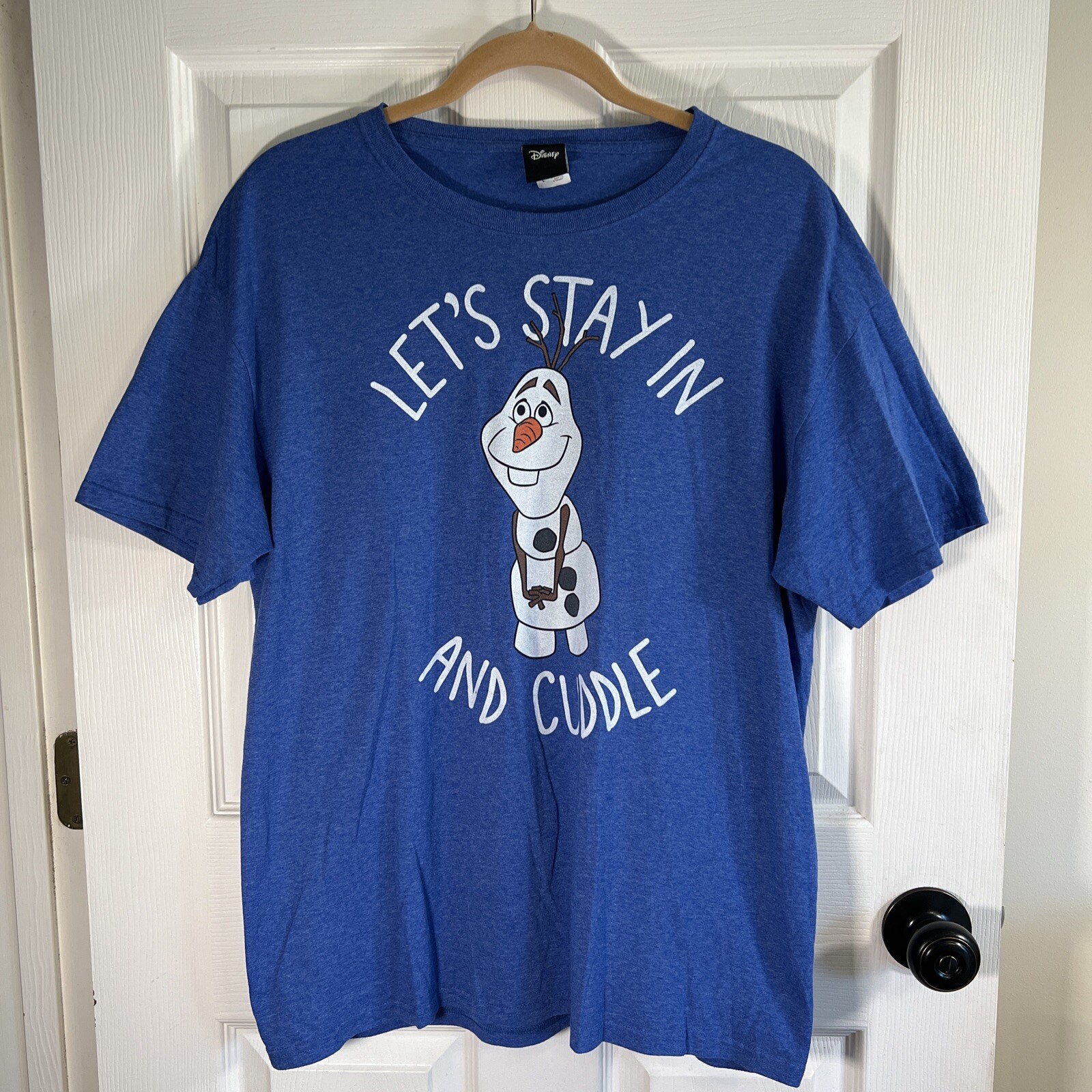 Disney Frozen Mens Olaf Snowman Let’s stay In And Cud… - Gem