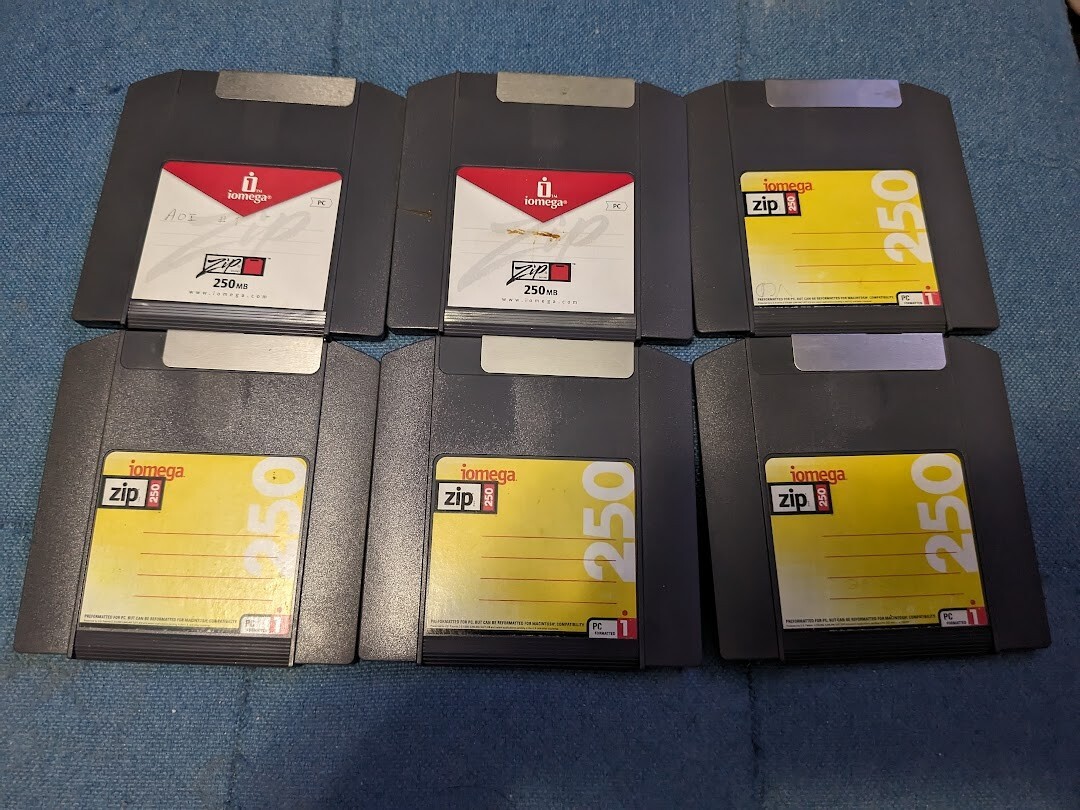 Used Iomega Zip Disk 6x 250MB and 5x 100MB Disks - PC | eBay