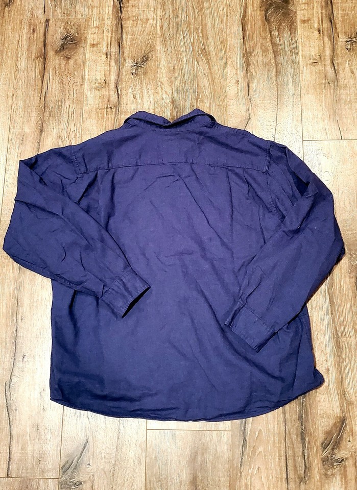 Wrangler Authentics Mens Blue Button Up Size 2X Large | eBay