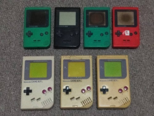 Lot of 7 Junk Game Boy Pocket & Classic GB Consoles As Is 1 Yen Start ...