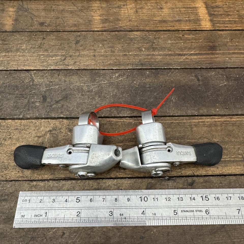 Vintage SunTour XC Power Thumb Shifters Pair Friction 185g 80s MTB Bike ...