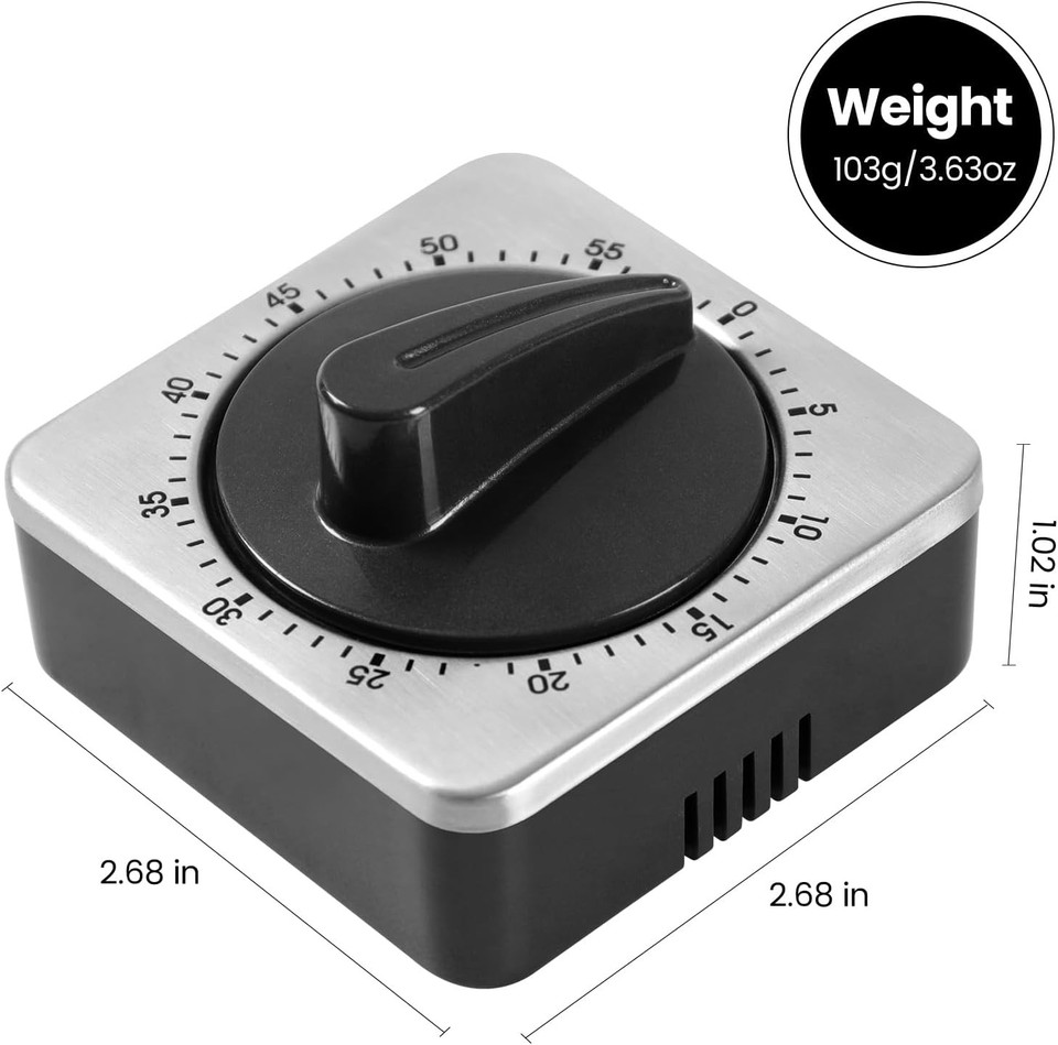 Kitchen Timers Chef Cooking Clock Loud Alarm 100% Batteries Required ...