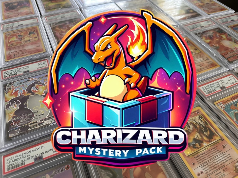 Charizard Graded Pokemon Mystery Pack - 1 Gem Mint Graded Card (PSA BGS ...