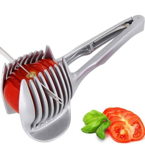 Tomato Slicer Lemon Cutter Aluminum Alloy Handheld Round for Fruits ...