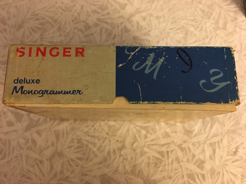 Singer Deluxe Monogrammer Attachment (Tested) Cams J H Flower, Thread ...