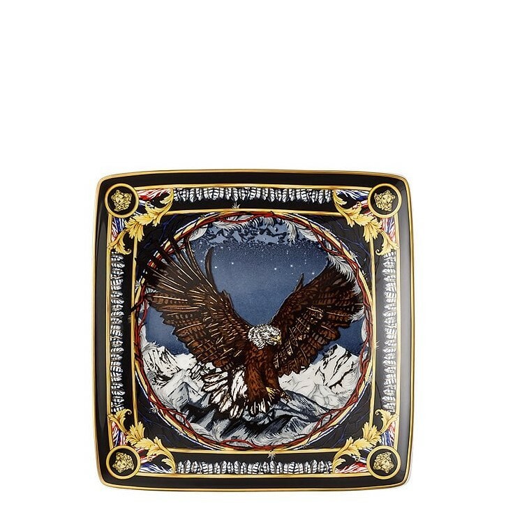 Versace Porcelain 'Le Règne Animal' Sam the Eagle Canape Plate, Factory ...