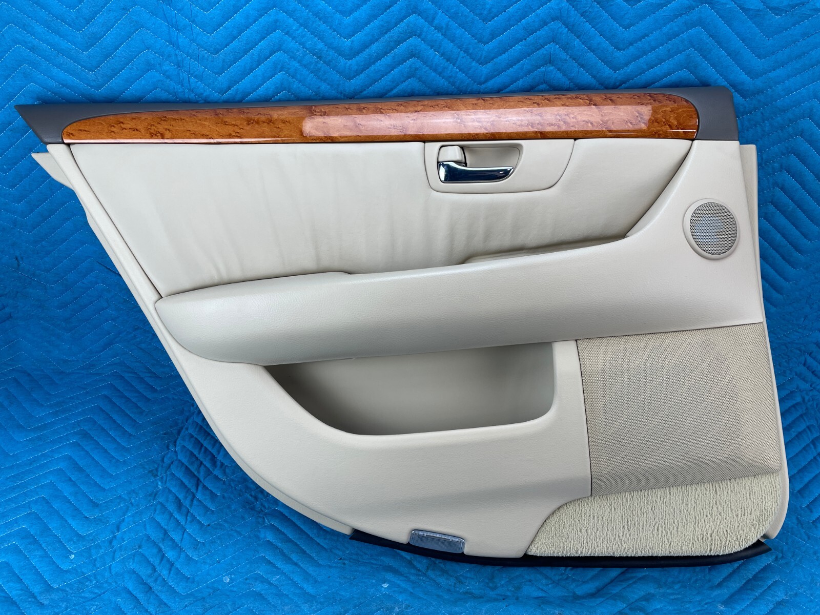 Lexus LS430 Rear Door Interior Trim Panel w/Wood Driver Beige:LA07 04 ...