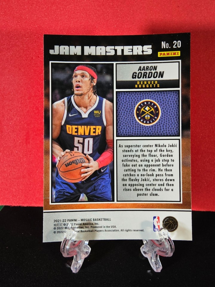 2021-22 Panini Mosaic Aaron Gordon Jam Masters Insert #20 | eBay