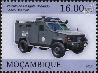 Lenco BearCat (Nashville Police SWAT) Armored Rescue Vehicle Car Stamp ...
