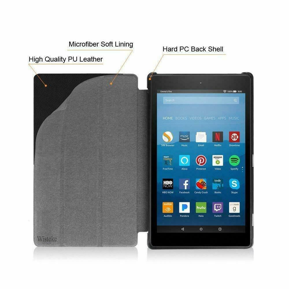 Case For Amazon Kindle Fire HD 8, 8th / 7th /6th Gen(2018,2017/16)Fire ...
