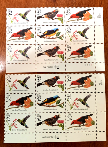 (2) Blocks of 6 USA Bird Stamps 32 cents/MNH-OG (5-1 | eBay