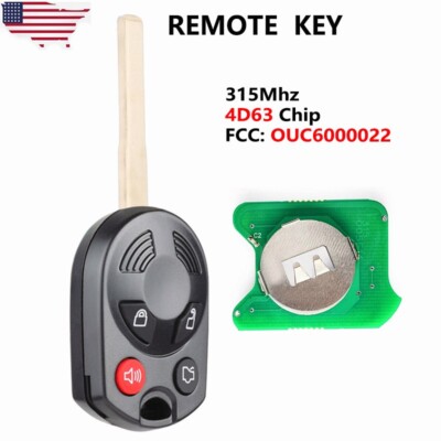 For 2012 2013 2014 2015 2016 Ford Focus Keyless Entry Uncut Car Remote ...