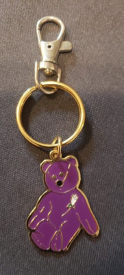 Beanie Babies PRINCESS DIANA PURPLE Bear Keychain | eBay