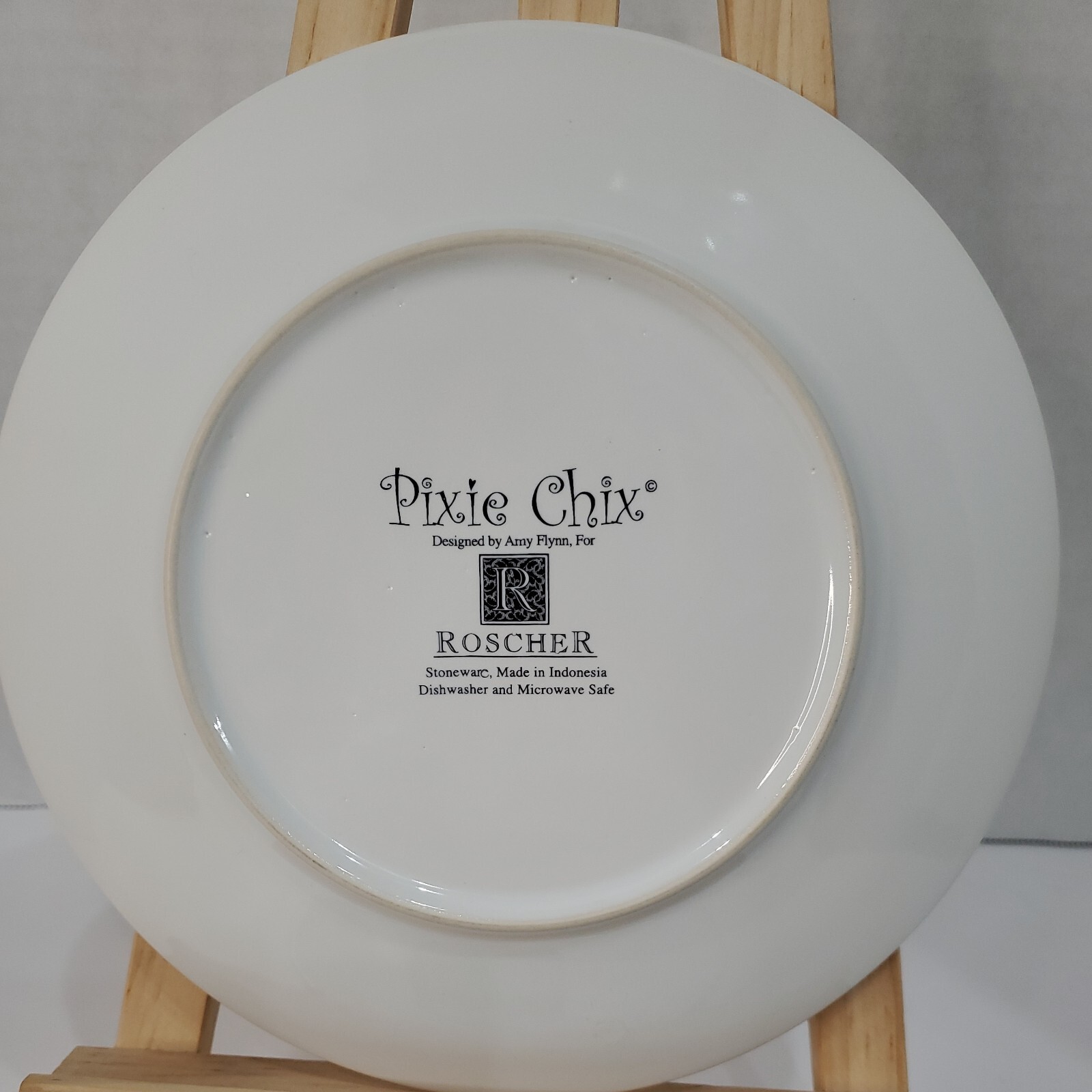 ROSCHER & CO Pixie Chix, 4 Salad/Dessert Plate Set, 8.25 By Amy Flym, Birthday | eBay