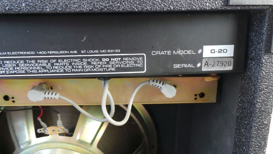 VINTAGE 1988 CRATE G20 GUITAR AMPLIFIER | eBay