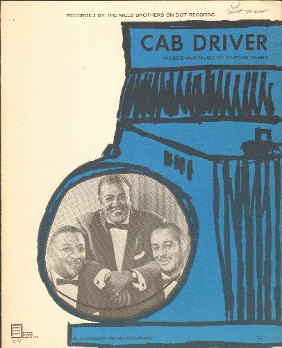 Mills Brothers - Cab Driver - Vintage SHEET MUSIC | eBay
