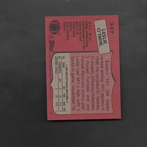 1987 Topps #347 LESLIE O'NEAL ***Rookie Card*** | eBay