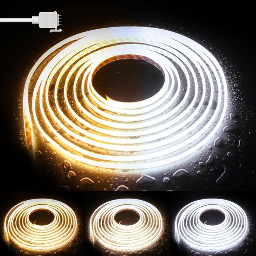 Cob Led Strip Light Cct Tunable White Ip65 Waterproofcri90+ 24ft/7.5m ...