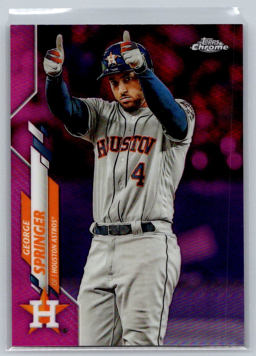 2020 Topps Chrome #194 George Springer Pink Refractor ASTROS | eBay