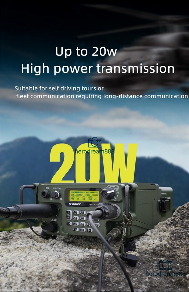 FCS PRC 117G Radio Military Surplus Replica Vehicle Radio with Handmic ...