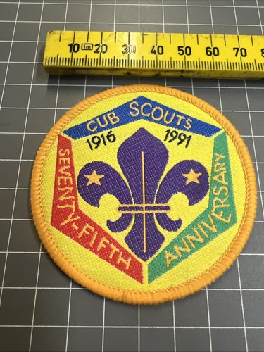 VINTAGE BOY SCOUTS PATCH CUBS BADEN POWELL VENTURERS 75th ANNIVERSARY ...