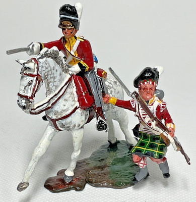All The Queens Men Scots Grey Trooper Saving Gordon Highlander Waterloo ...