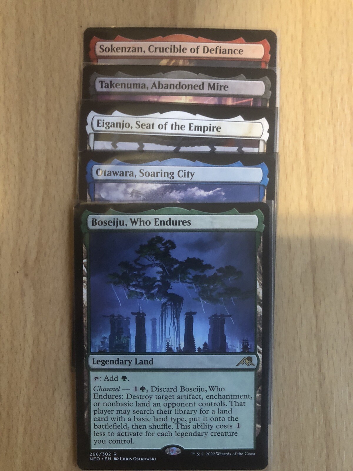 Mtg Neon Kamigawa Rare Lands Set! Boseiju Otawara | eBay
