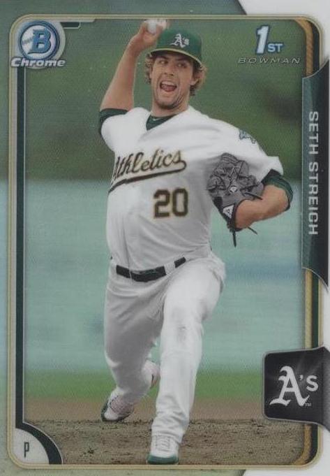 2015 Bowman - Chrome Prospects Seth Streich #BCP96 Refractor /499 (RC ...