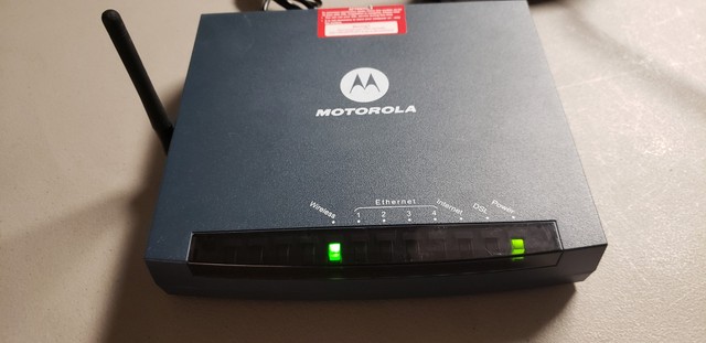 Motorola DSL Ethernet / Wireless Router Gz53347 4 Port Router for sale ...