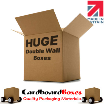 EXTRA LARGE Removal Boxes, XXL Double Wall Packing, Shipping, Cardboard ...