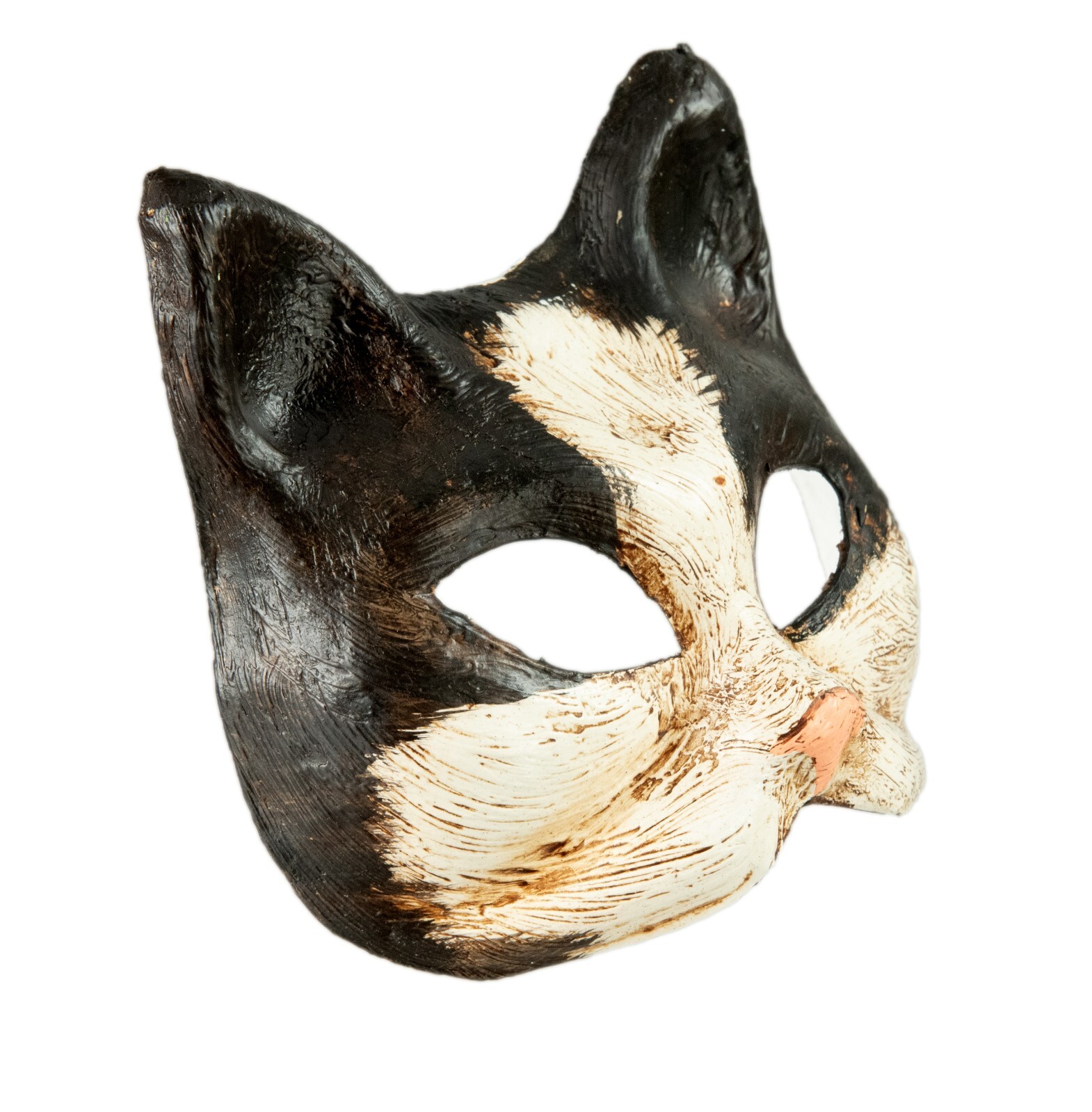 Mask from Venice Cat Bobtail Black Miniature IN Paper Mache ...