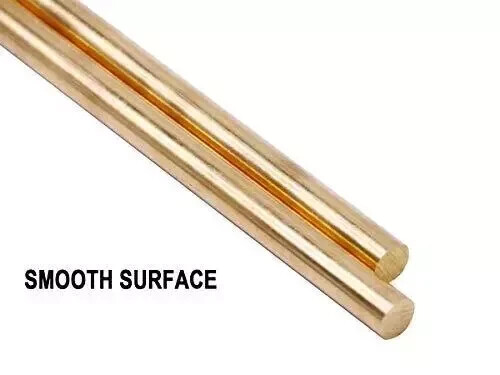 1/4 Inch Brass round Rod 2PCS Brass round Rods Lathe Bar Stock 1/4 Inch ...