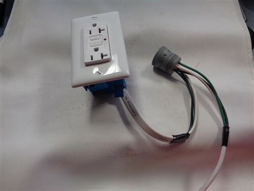 CARLON B114R ZIP BOX W / WHITE HUBBELL GFCI & WHITE PLATE MARINE BOAT ...