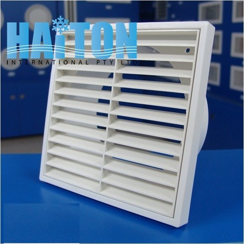 125mm Spigot Ducting White Wall Extractor Fan Ventilation Fixed Louvre ...