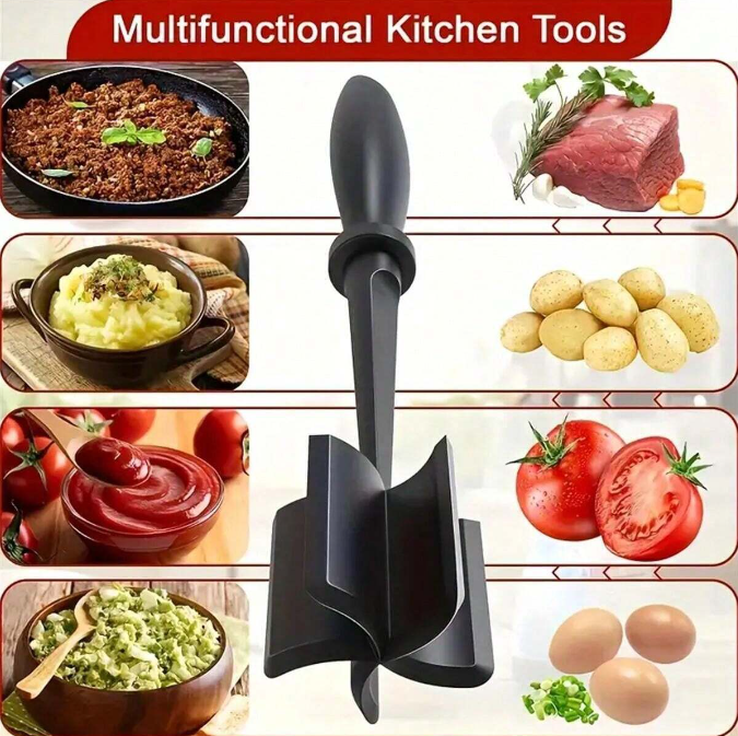 1pc Heat Resistant Meat Chopper & Shredder - For Ground Beef, Burgers ...