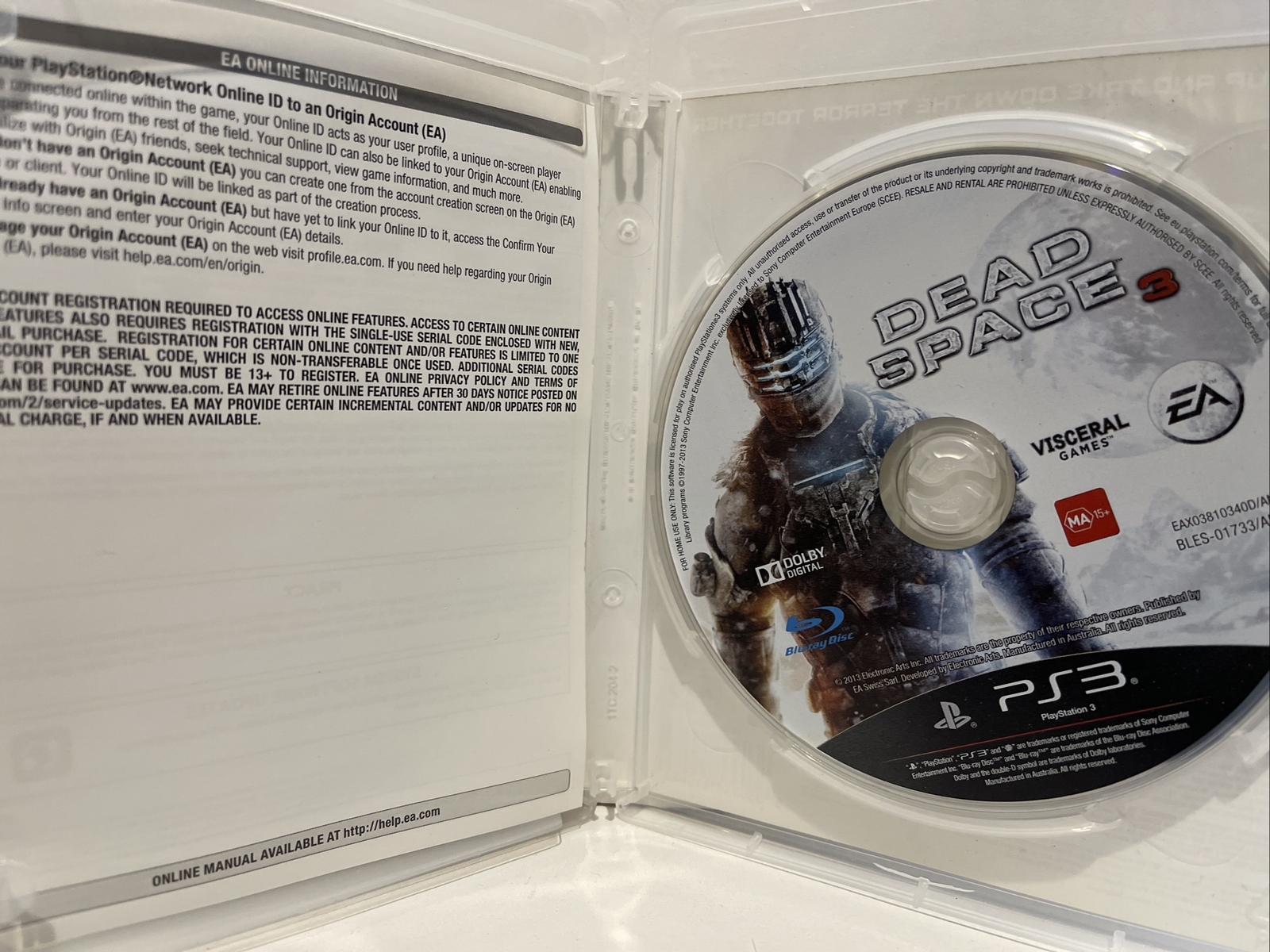 PS3 | Dead Space 3 | Sony PlayStation 3 | AUS PAL | VGC Survival Horror ...