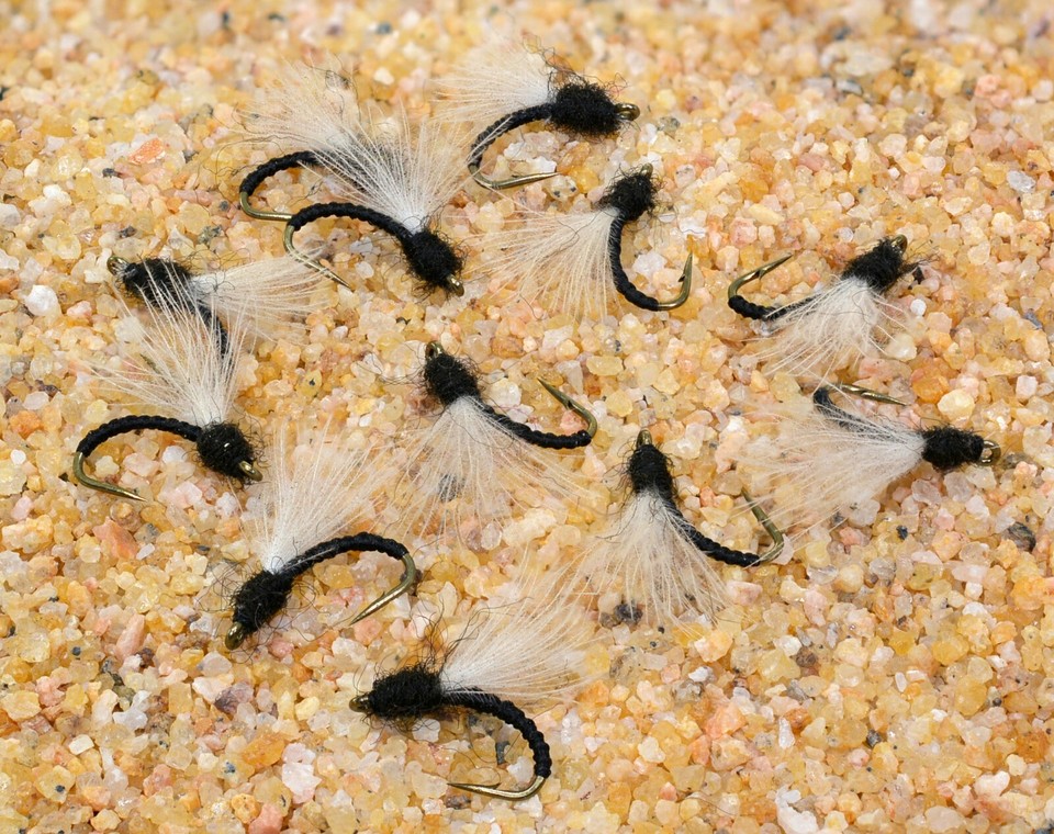CDC Emerger Trico Midge Nymph Fly - 1 Doz Flies - Mustad Signature Hook ...