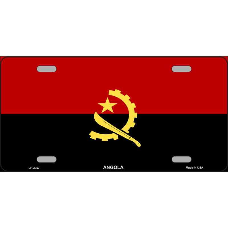 Angola Flag Metal Novelty License Plate Tag LP-3957 | eBay