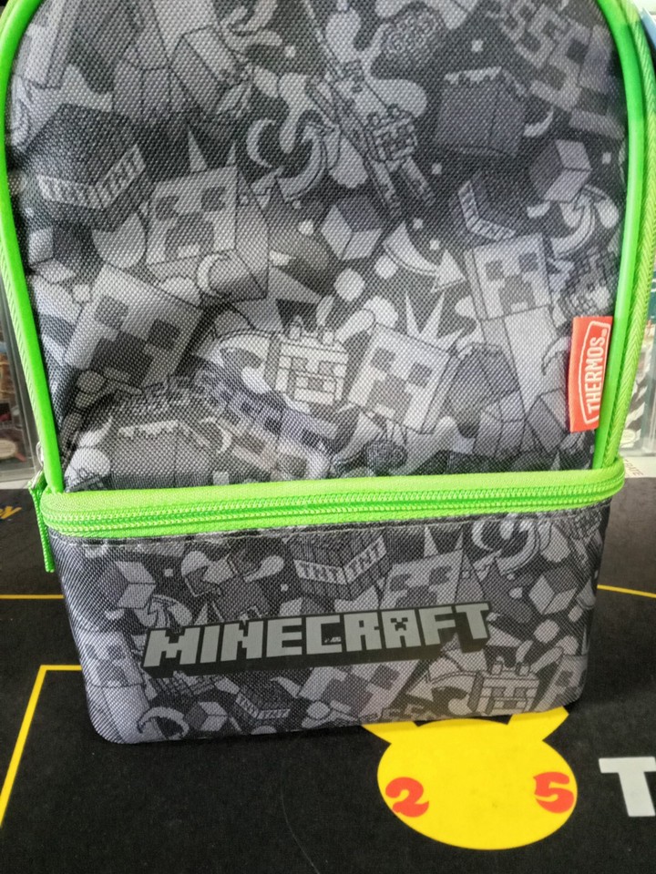 MINECRAFT CREEPER Thermos PVC-Free Dual Chamber Insulated Lunch Box ...