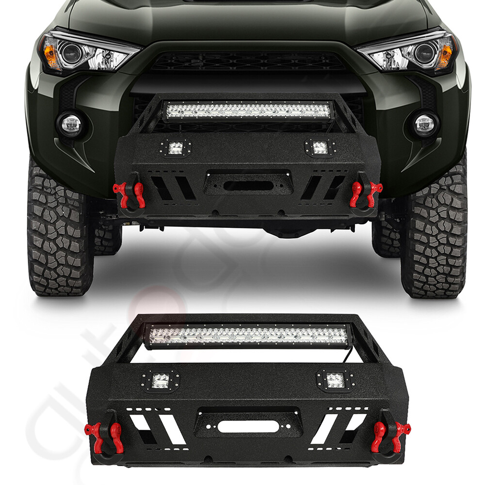 Textured Steel Front Bumper For 2010-2020 Toyota 5 Gen 4 Runner w/ LED ...