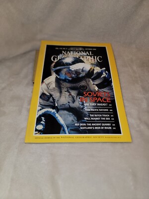National Geographic Magazine October 1986 Soviets In Space Rocket Red ...