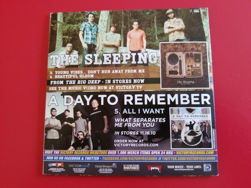 Victory Records Music Sampler (CD) Close Your Eyes-The Sleeping- Day To ...