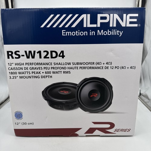 Alpine Type R Series - RS-W12D4 600 Watt Subwoofer - Open Box | eBay