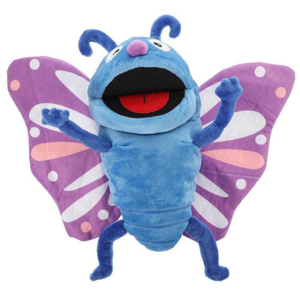 Plush Butterfly Hand Puppet Stuffed Butterfly Puppet Interactive ...